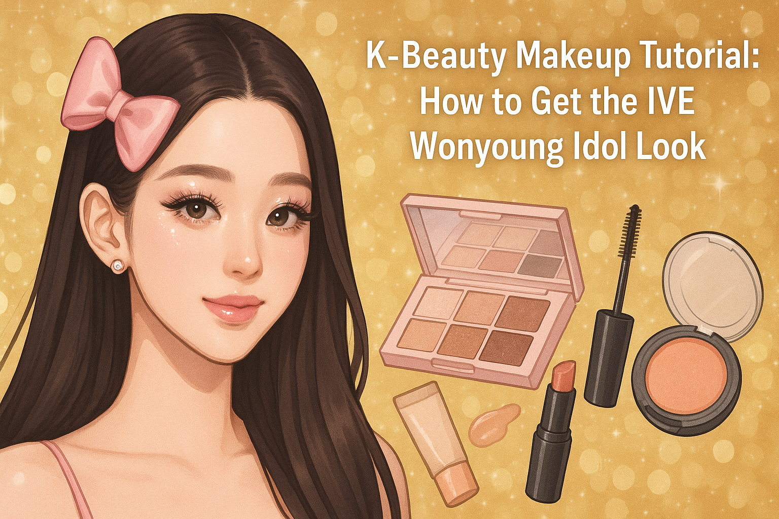 K-Beauty Makeup Tutorial 'How to Get the IVE Wonyoung Idol Look' – KPTOWN